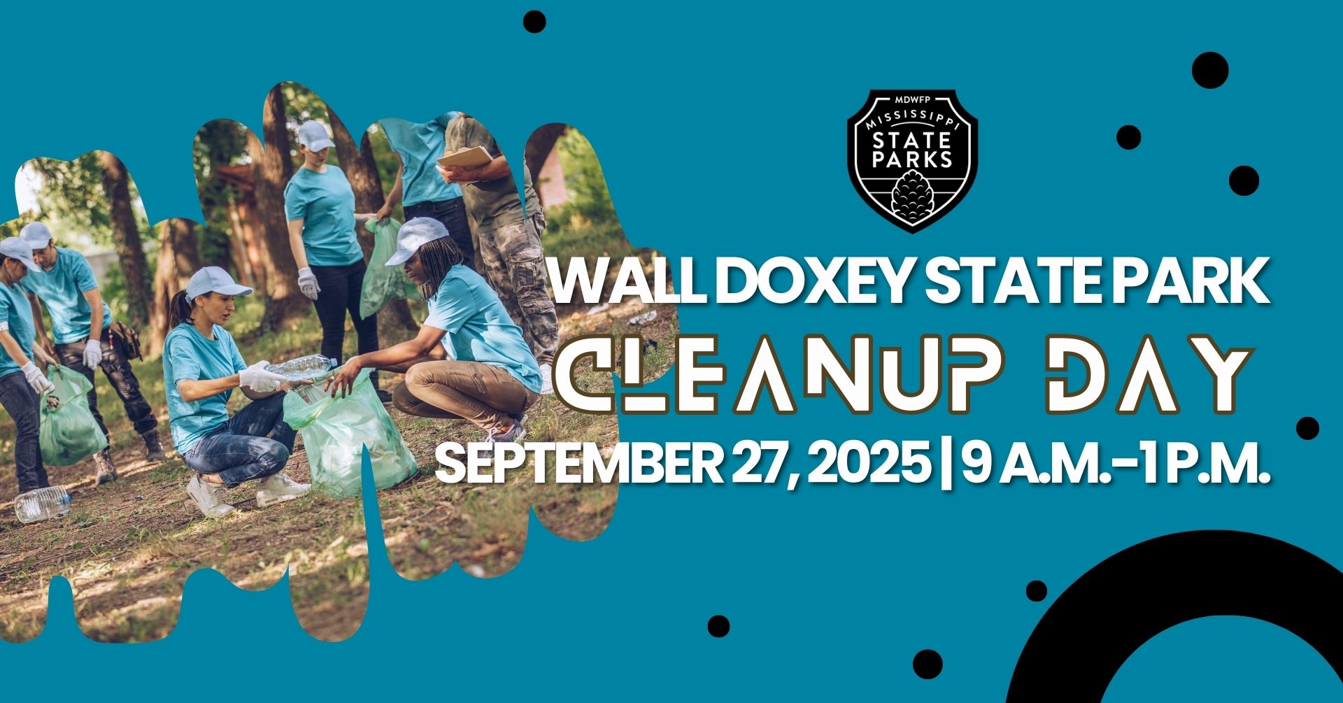 Wall Doxey State Park Cleanup Day | Mississippi Department of Wildlife, Fisheries, and Parks